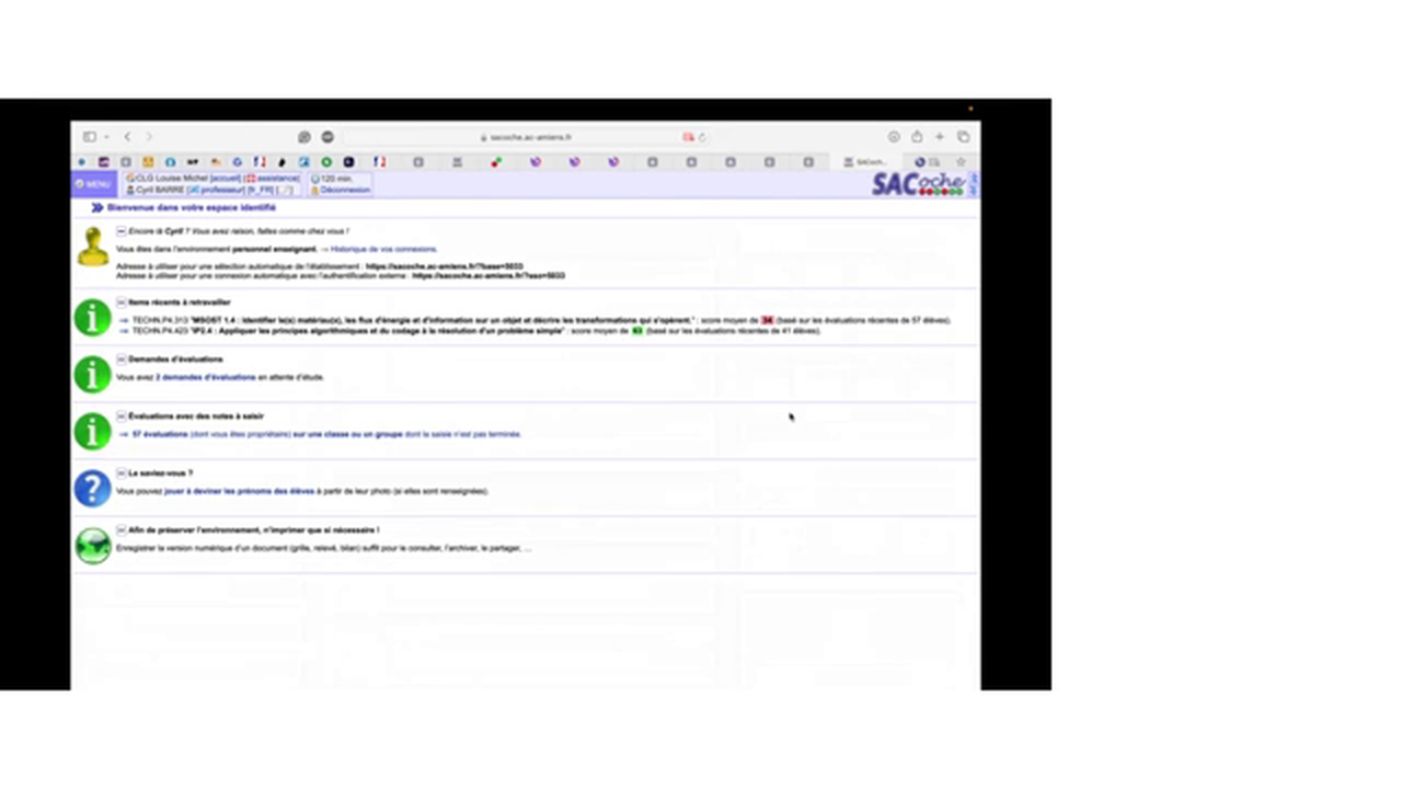 PodEduc - Présentation De Sacoche