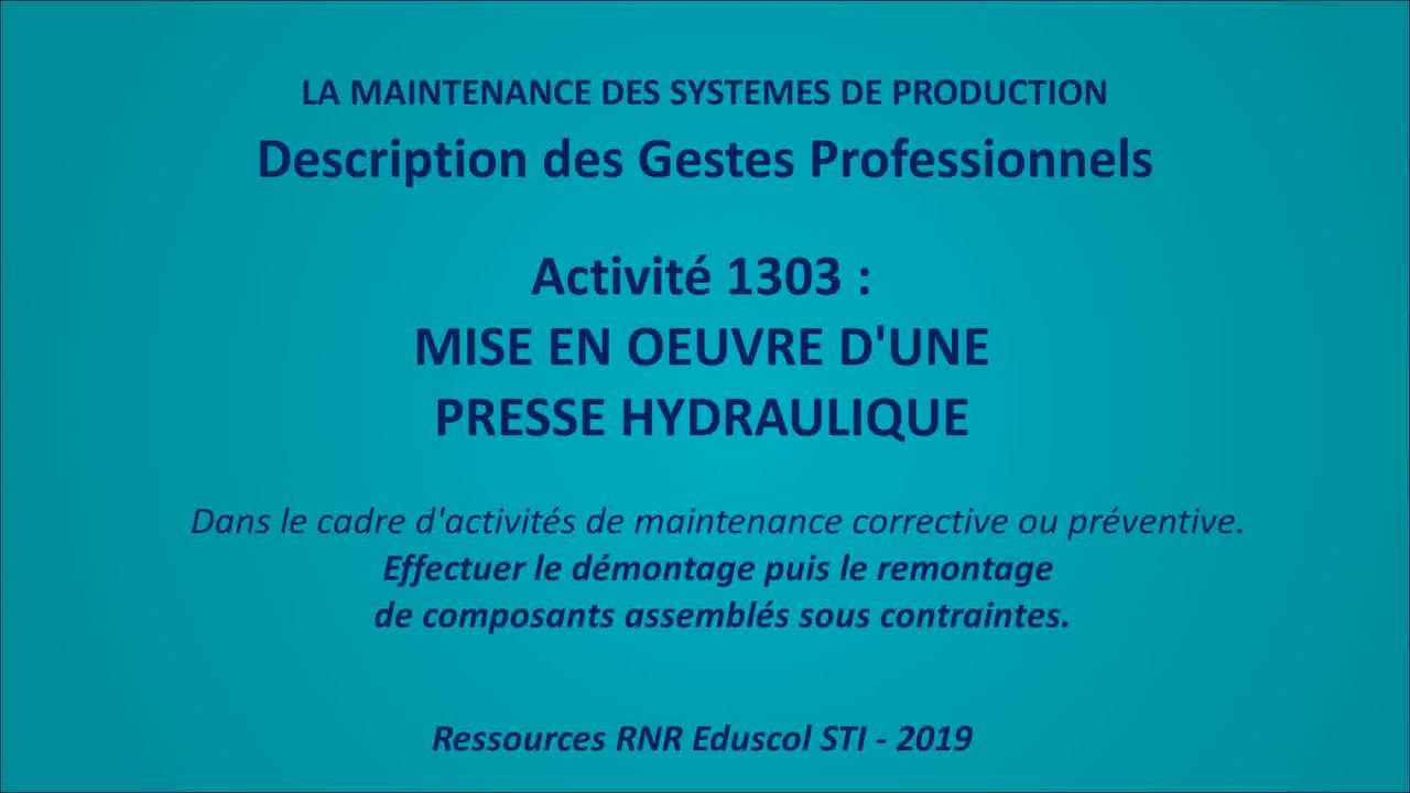 PodEduc - Eduscol - STI - Services techniques - Vidéos De Gestes ...