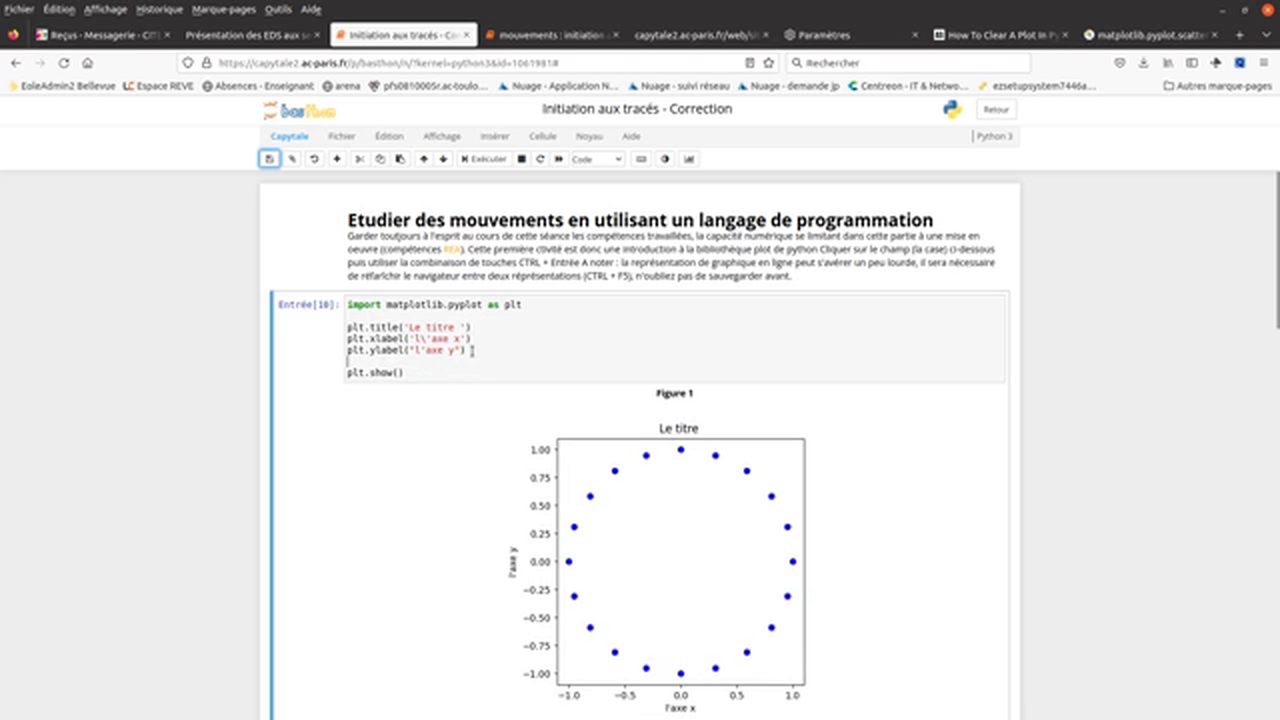 PodEduc - Prise En Main Des Diagrammes Sous Python