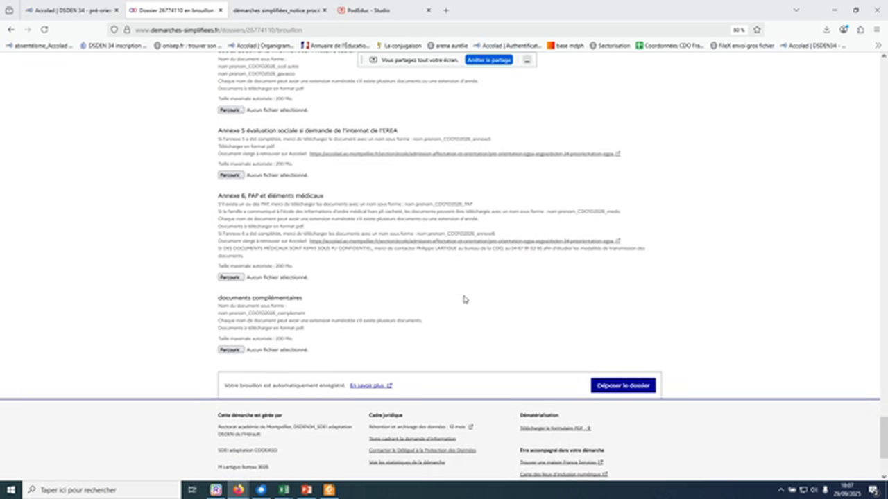 PodEduc - Procédure De Dépôt De Dossier De Demande De