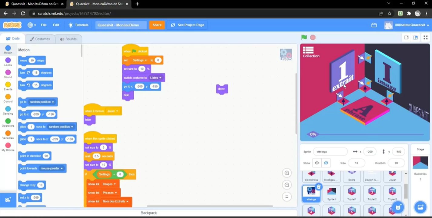 PodEduc - Tuto Scratch Quaesivit Le Jeu.Mp4