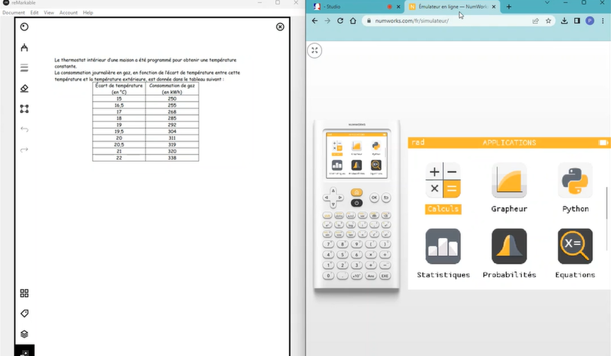 PodEduc - Utilisation De La Numworks - Statistiques À