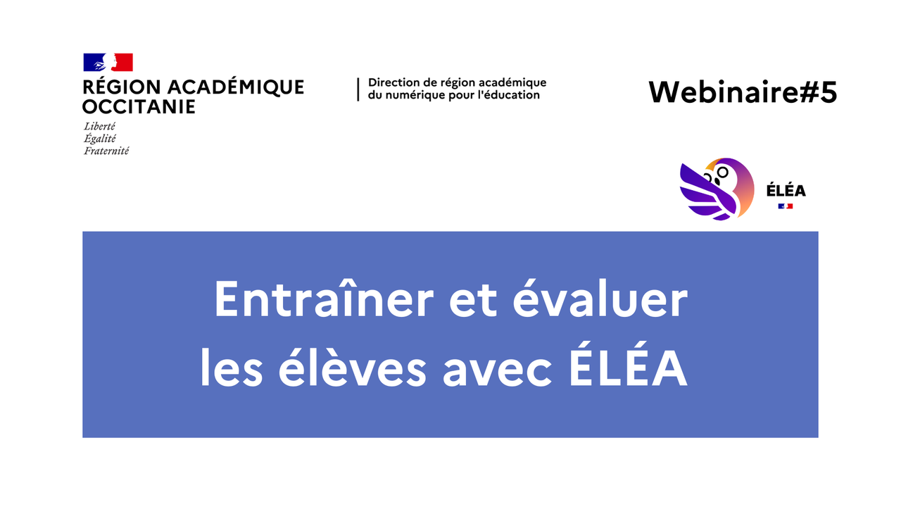 PodEduc - Webinaire#5 - Entraîner Et Évaluer Les Élève…